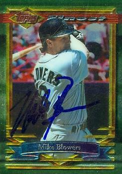 Mike Blowers autographed Baseball Card (Seattle Mariners) 1994 Finest ...