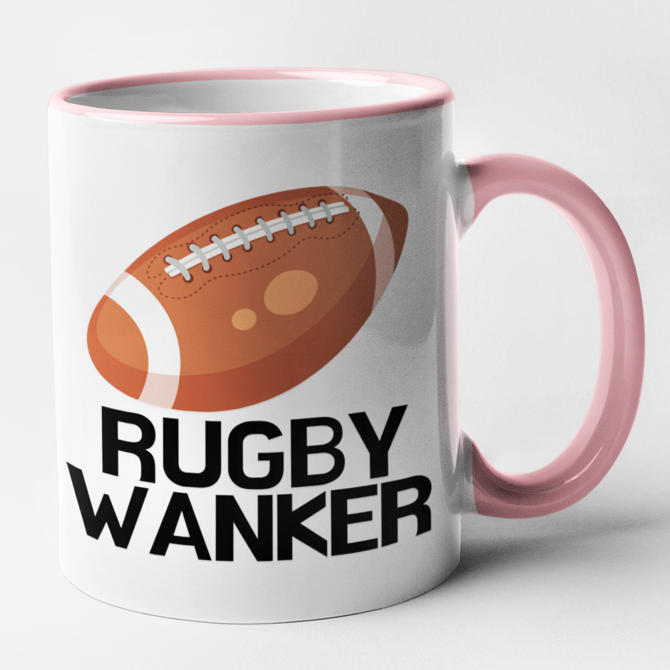 RUGBY Wanker Mug Rude Funny Novelty Sports Cup Birthday Present ...