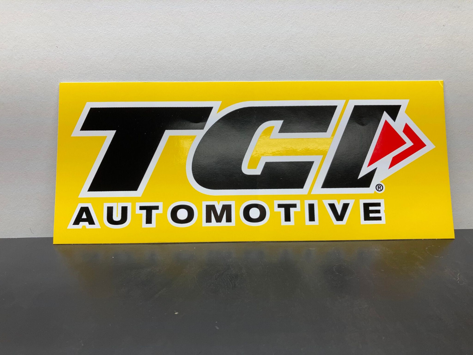 TCI AUTOMOTIVE Racing Decal Sticker 3" x 8 7/8" TCI-100 Black Yellow | eBay