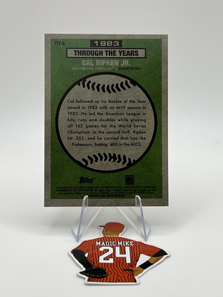 Cal Ripken Jr 2025 Topps Heritage Through The Years Holo Foil ...