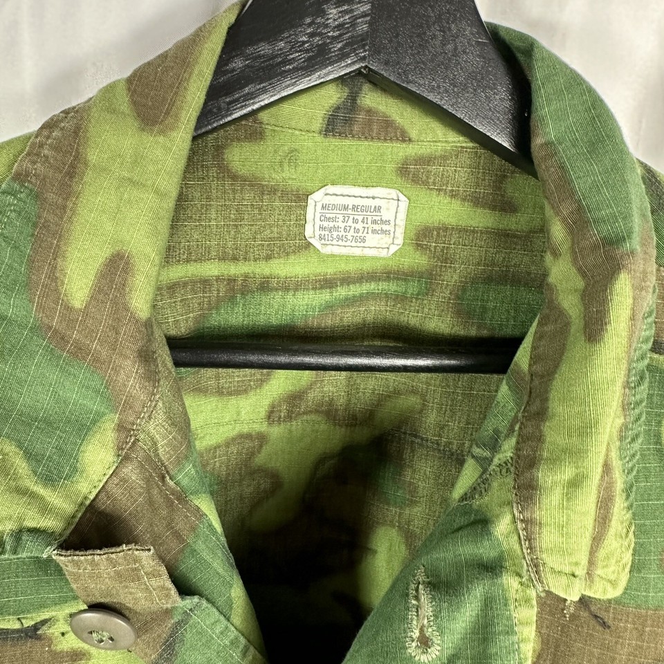 Vietnam War 75th Reg Rangers Patched ERDL Tropical Jacket Camo Ripstop ...