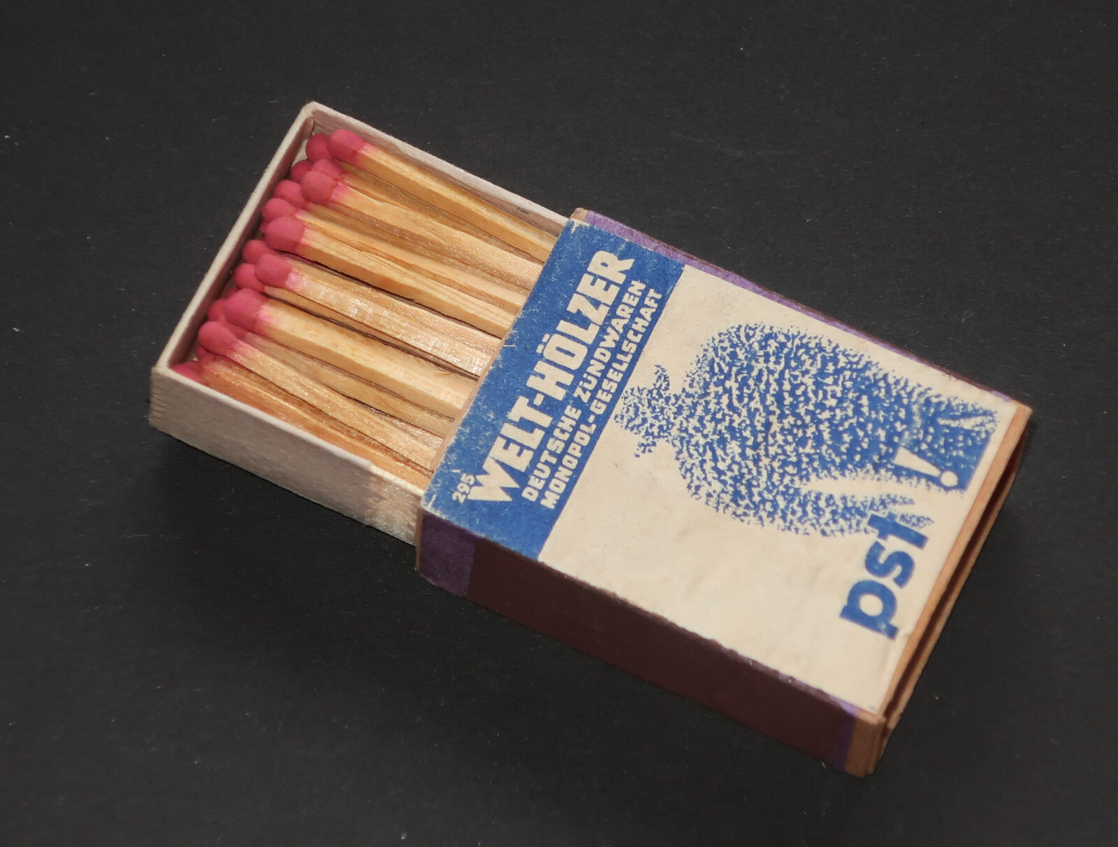 Original Welt-Hölzer Streichhölzer Pst, Feind hört mit | eBay.de