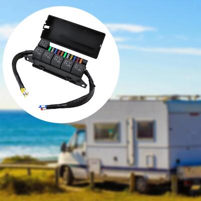 Generic 11 Way Relay Fuse Box Relay Panel with 6 Relays Marine 12V ...
