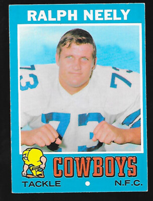1971 Topps Football #89 Ralph Neely - Dallas Cowboys | eBay
