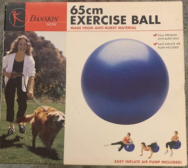 Danskin Now 65cm Premium Exercise Ball Anti-burst With Pump for sale ...