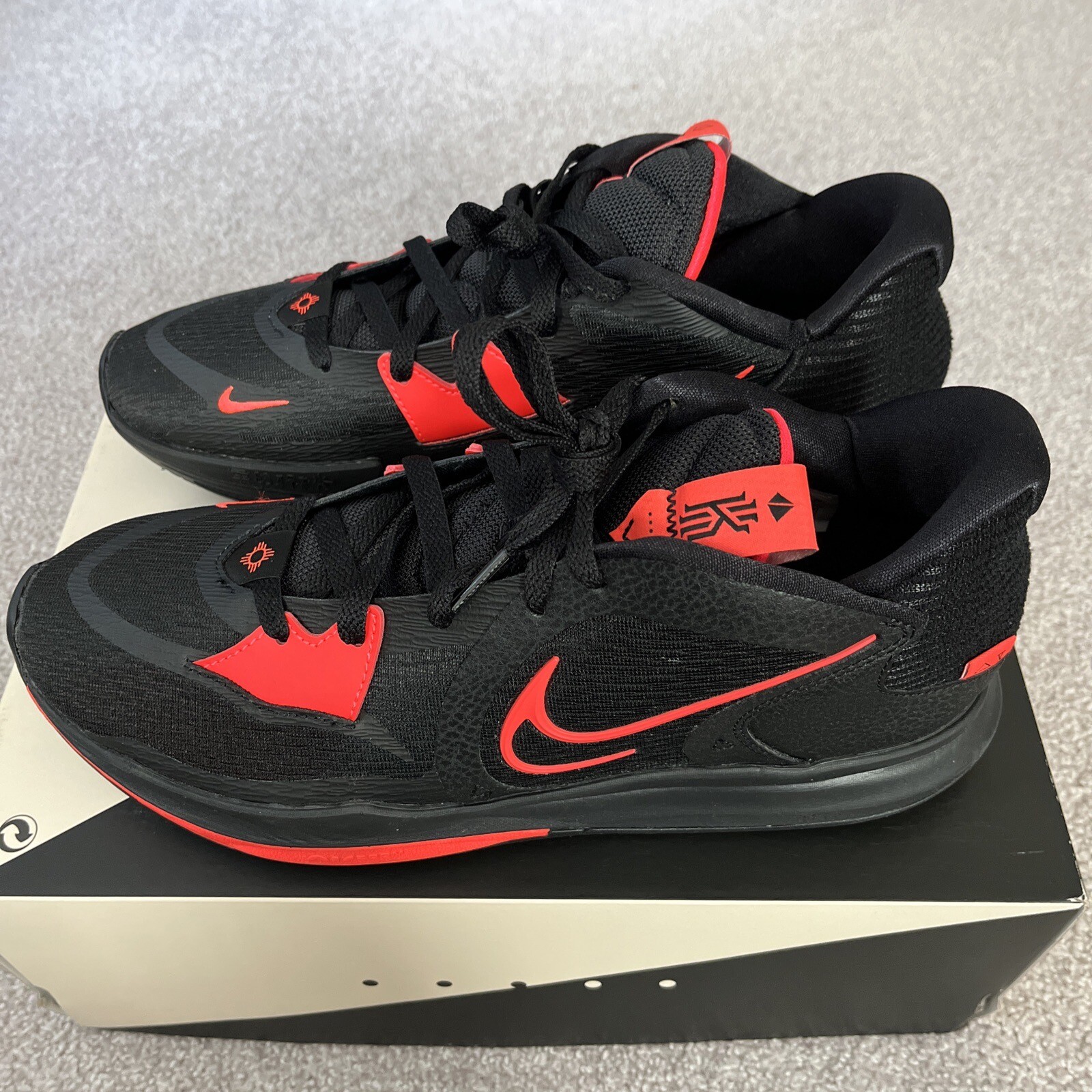 Nike Kyrie Low 5 'Bred Black/Red Basketball Shoes Mens Size US 11.5 W ...