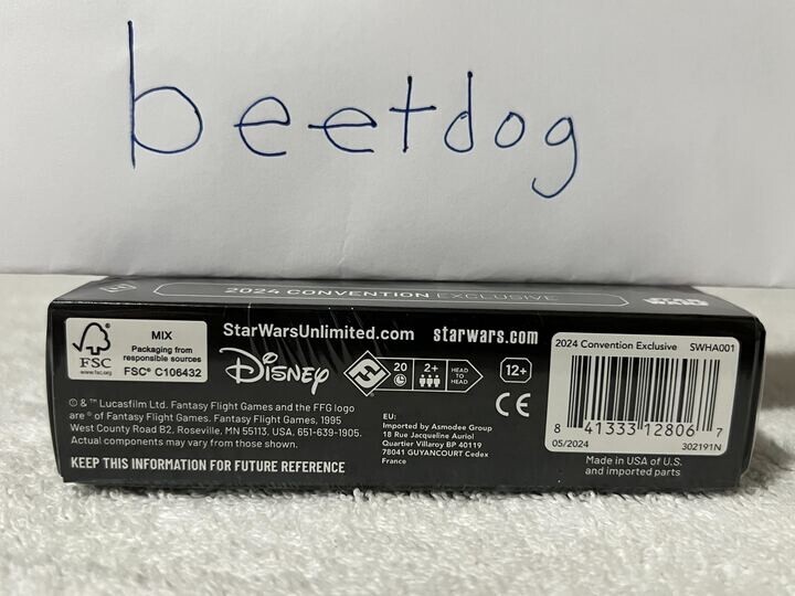 Star Wars Unlimited - 2024 Convention Exclusive - New & Sealed - SWU ...