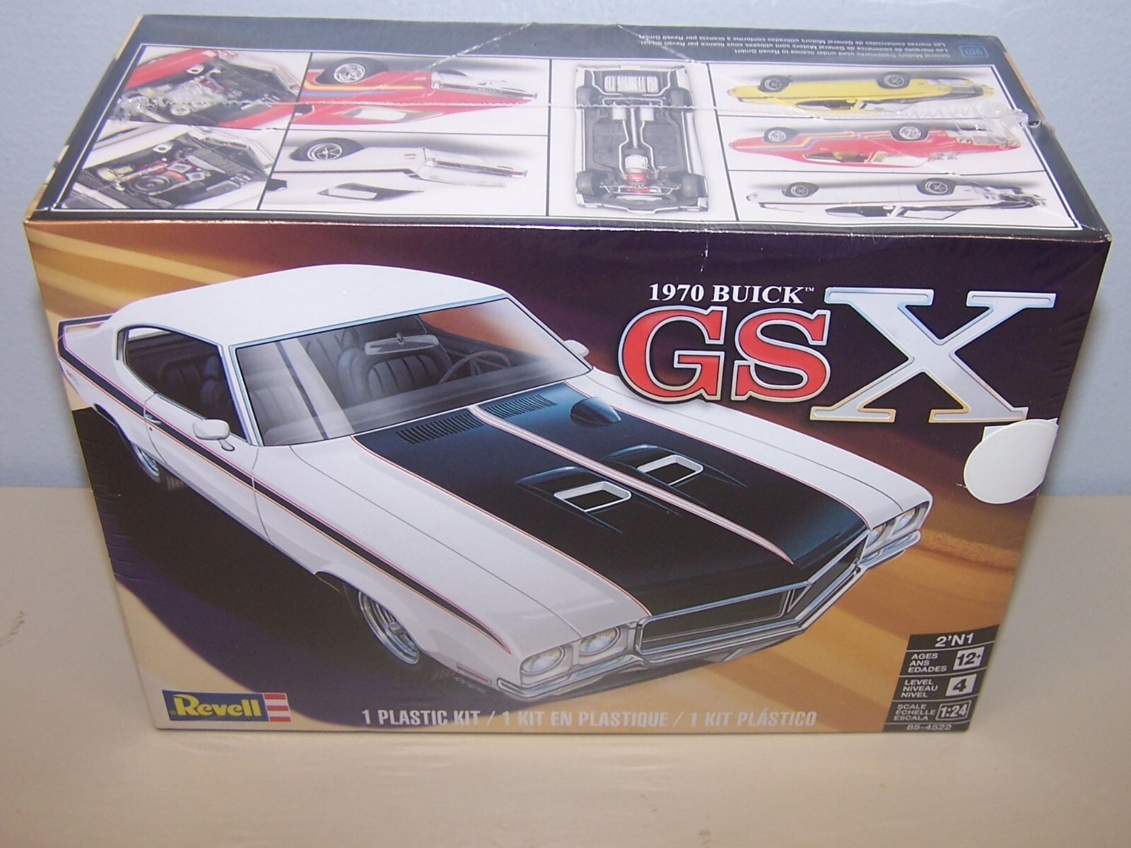Revell Buick GSX 2`n1 1970 1:24 Scale Car Model Kit - White (85-4522 ...