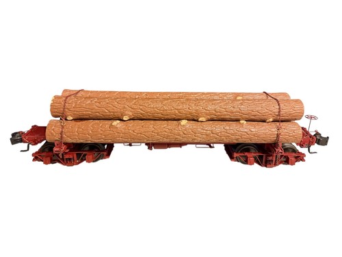 Accucraft Skeleton 1:20.3 Logging Car w/ Plastic Logs & Chains G Scale ...