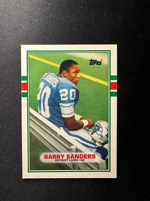 1989 Topps Barry Sanders Rookie Card #83T | eBay