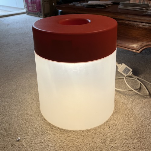IKEA PS 2014 LED Stool Lamp Retro Orange Indoor/Outdoor Light Up Seat ...