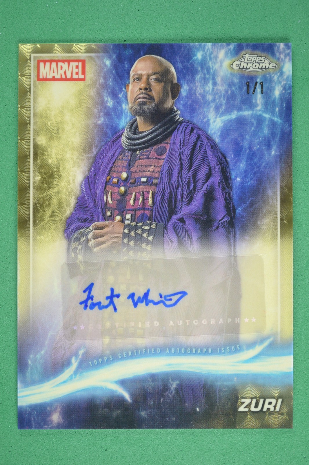 Forest Whitaker as Zuri Topps Chrome Marvel Studios 1/1 AUTO ...