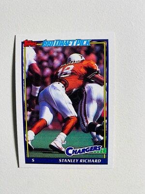 1991 TOPPS #417 STANLEY RICHARD ROOKIE NM-MT NFL FOOTBALL CARD | eBay