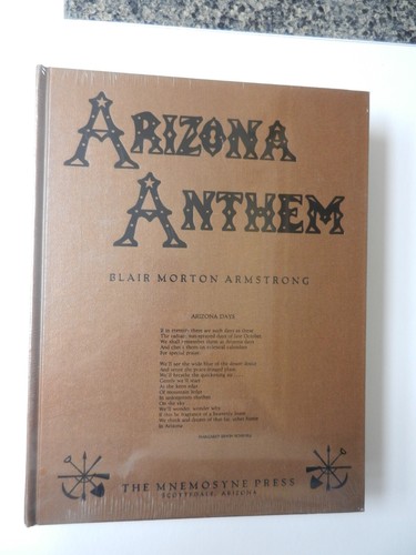 Arizona Anthem, Edited by Blair Morton Armstrong, 1982 | eBay