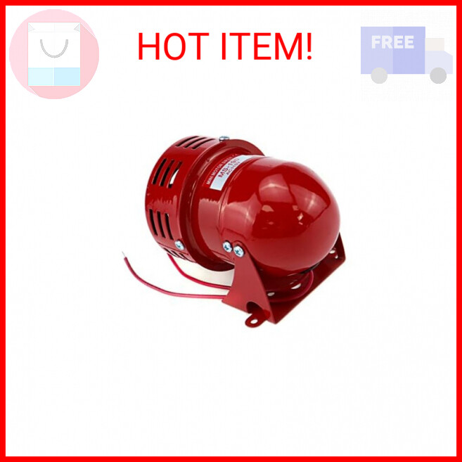 1Pc Red AC 110V 114dB Industrial Motor Alarm Bell Horn Sound Buzzer ...