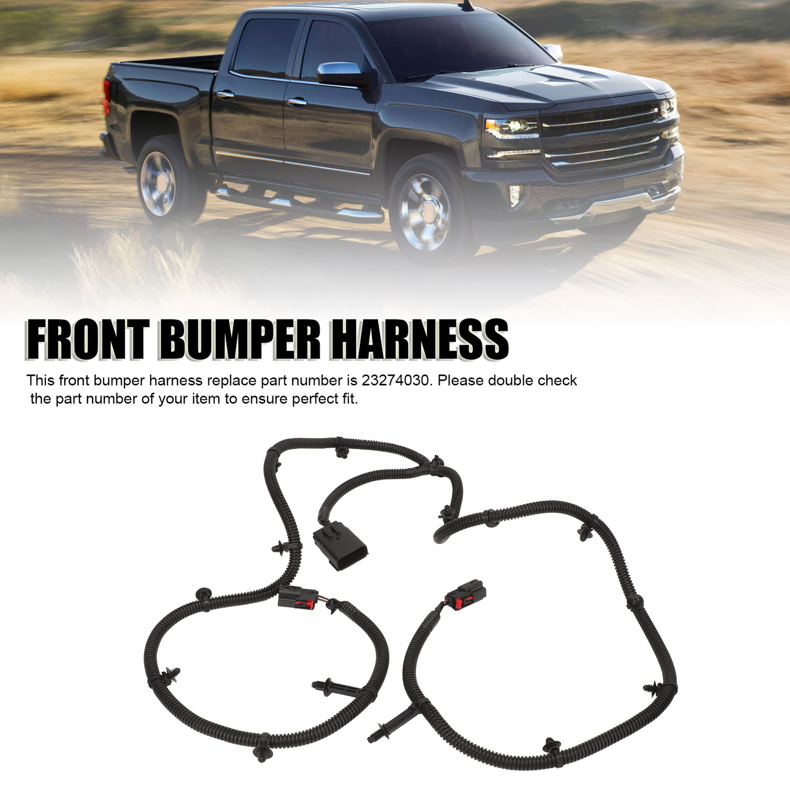 Front Bumper Object Alarm Sensor Wire Harness 23274030 Sensitive For ...