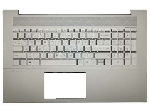Genuine HP Envy 17-CG Palmrest Cover Keyboard US Int Silver Backlit ...