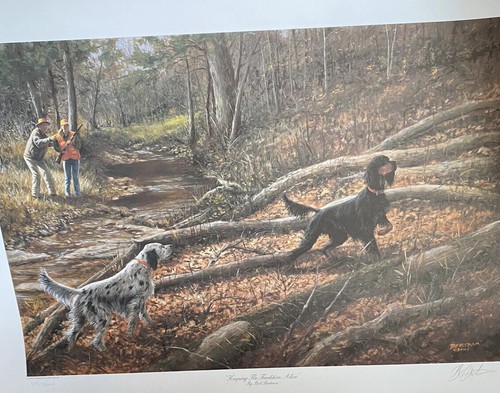 "Keeping the Tradition Alive" signed print by Bob Bertram cabin lodge ...