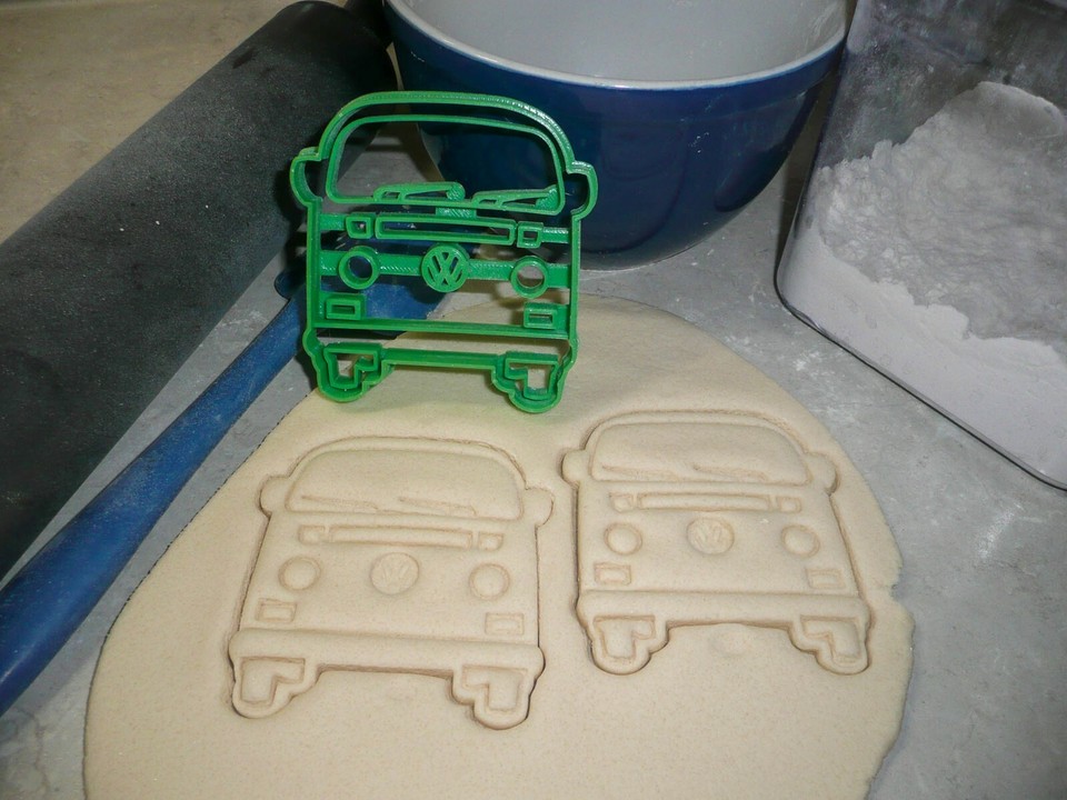 VINTAGE 1970S GROOVY BUS HIPPY VAN FRONT END VIEW COOKIE CUTTER USA ...