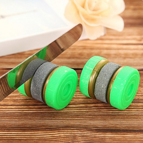 1pc round double-sides sharpening stone sharpener useful whetstone KQ J ...