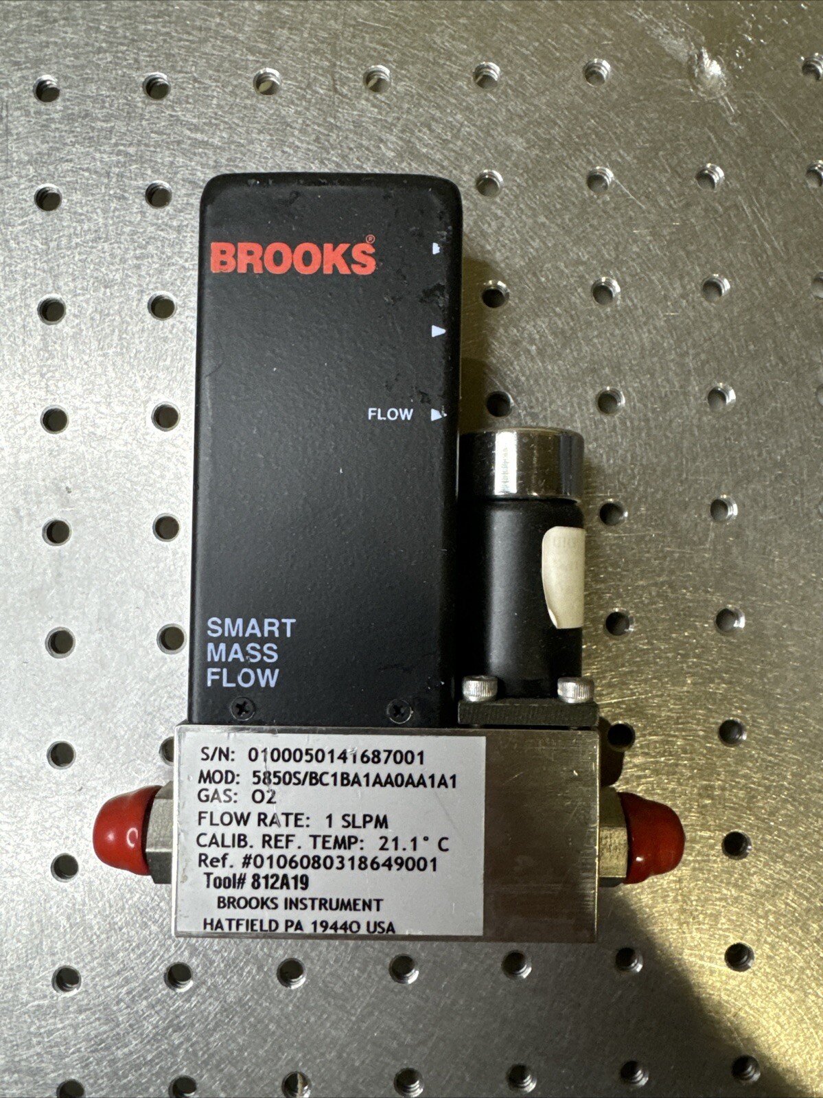 Brooks Mass Flow Controller 5850S/BC1BA1AA0AA1A1 , Gas O2, Rate 1.0 ...