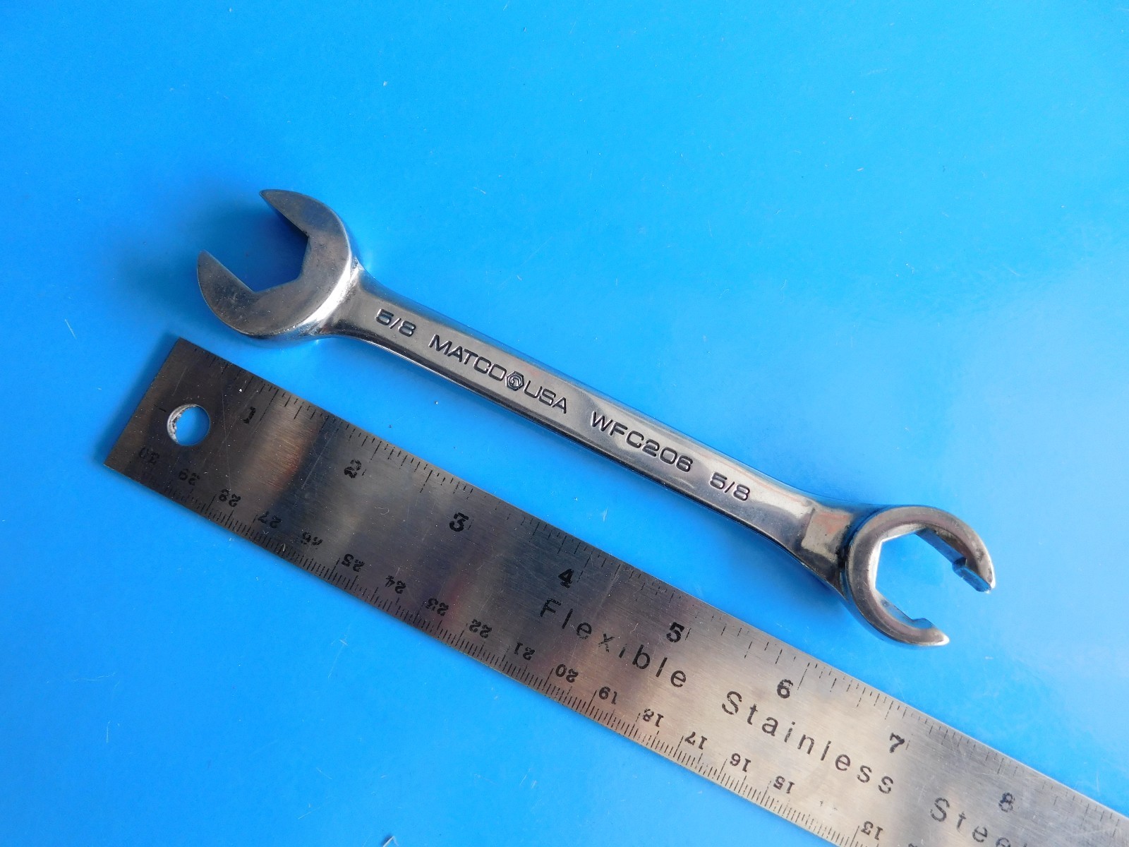 USED, MATCO TOOLS 5/8 IN. FLARE NUT LINE WRENCH , PART #WFC206, USA ...