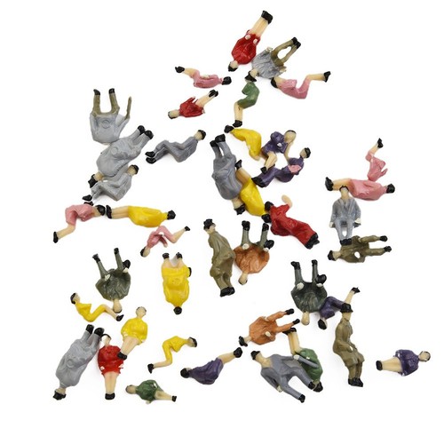 90Pcs HO Scale ALL Seated People Sitting Figures Passengers Different ...