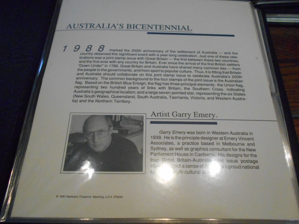 Fleetwood 1988 australias bicentennial first day covers in album | eBay