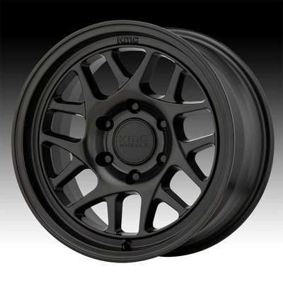 4/KMC KM717 Bully Overland Satin Black 17x8.5 6x120 0mm (KM71778577700 ...