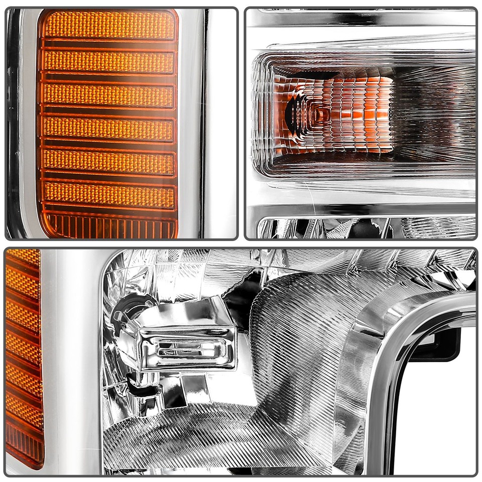 Pair Headlights Assembly Headlamps For 2020-2022 Ford F250 F350 Super ...