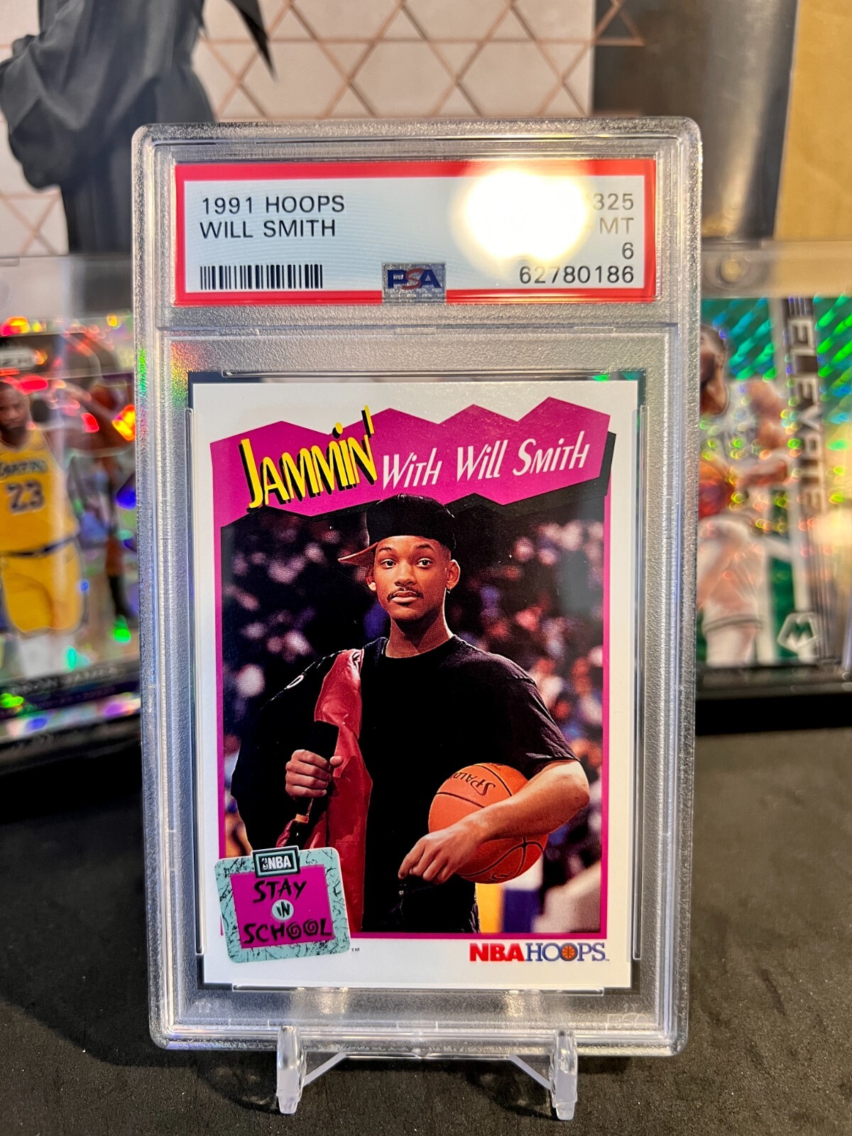 ⭐️ WILL SMITH 1991 NBA HOOPS BASKETBALL CARD #325 PSA 6 EX/MT GRADED ...