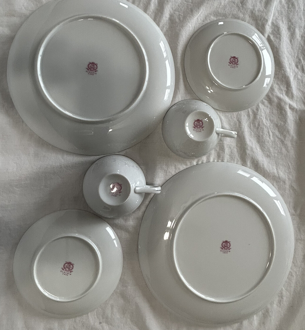 Fine Seyei China 6 Piece Set Claudia 6863 Made In Japan Vintage MCM ...