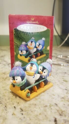 Hallmark 2001 Penguins at Play Christmas Ornament 1207 for sale online ...