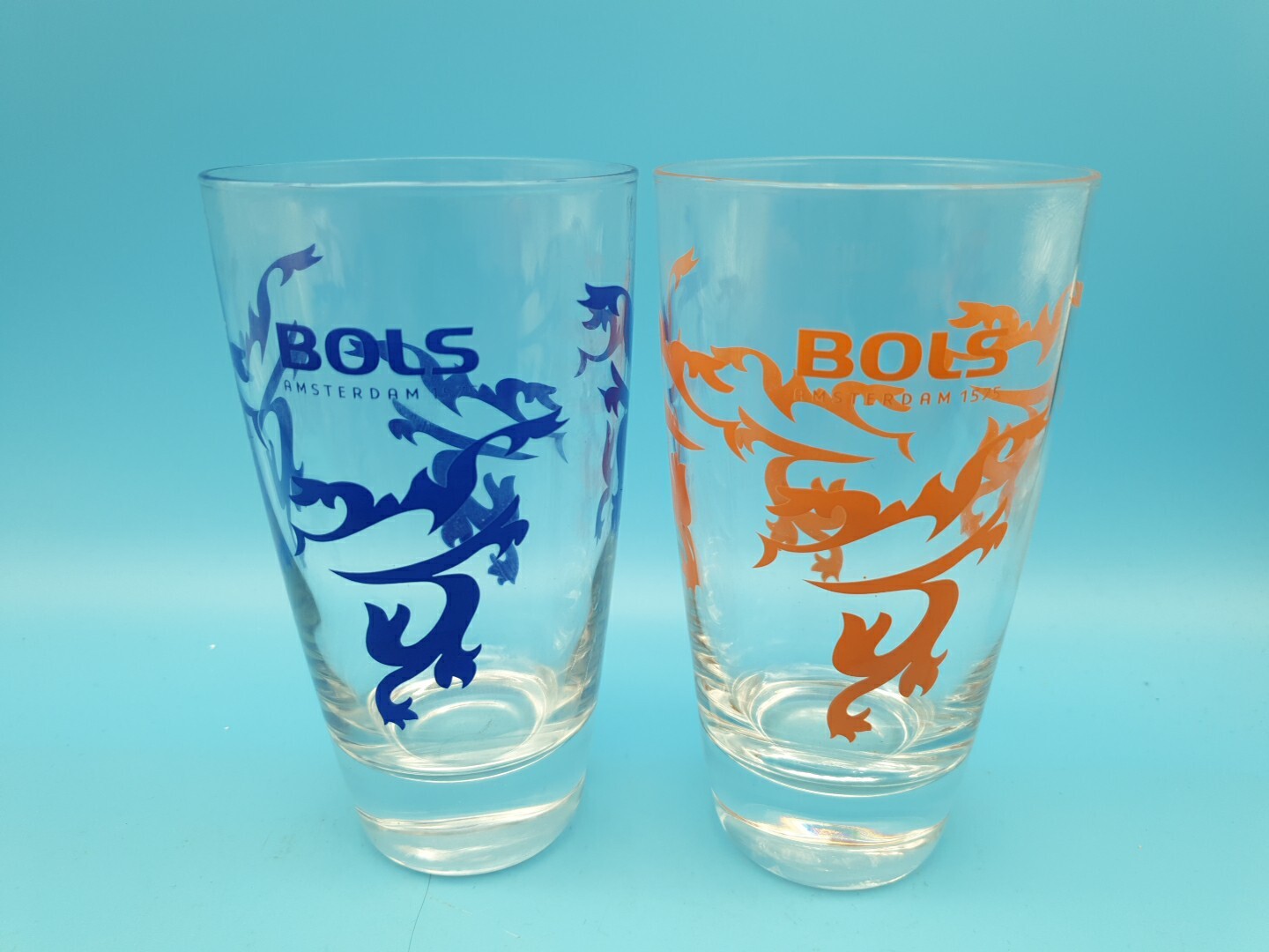 Bols Amsterdam 1575 Glas Cocktailglas 0,2 l je 1x orange blau | eBay.de