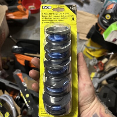 Ryobi One+ AC14RL3A .065 Line and Spool for Ryobi 18/24/40V Trimmer, 5 ...