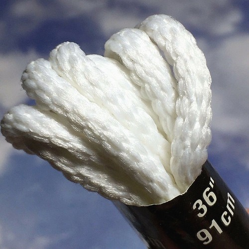 Plain White Shoe Lace Strings 36 inches [ 91cm ] Athletic Sneakers ...