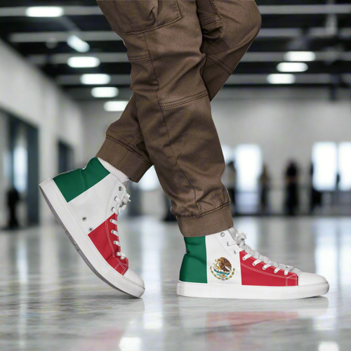 Dope high top Mexican flag Shoes 2025 Footwear | Tenis Chingones ...