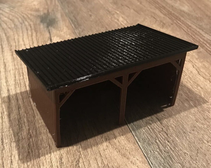 ho scale shed barn animal shelted Made In The USA Ready To Ship | eBay