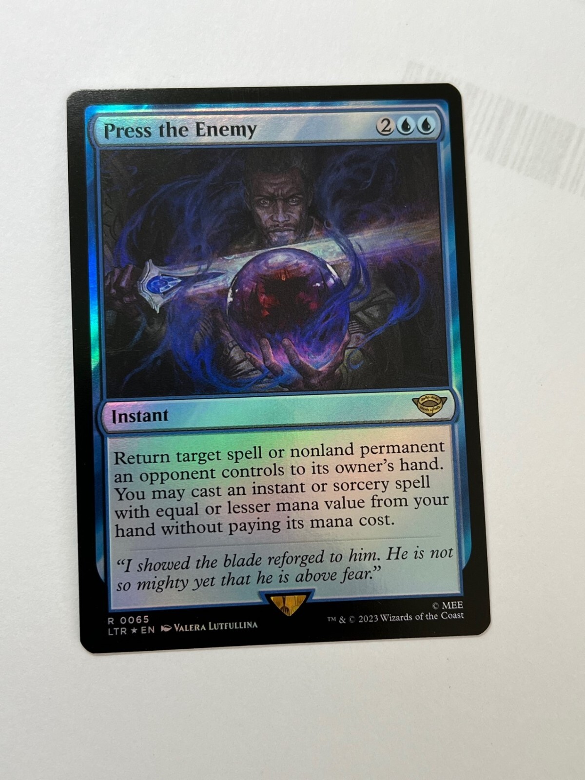 Press the Enemy 0065 Magic MTG The Lord Of The Rings | eBay