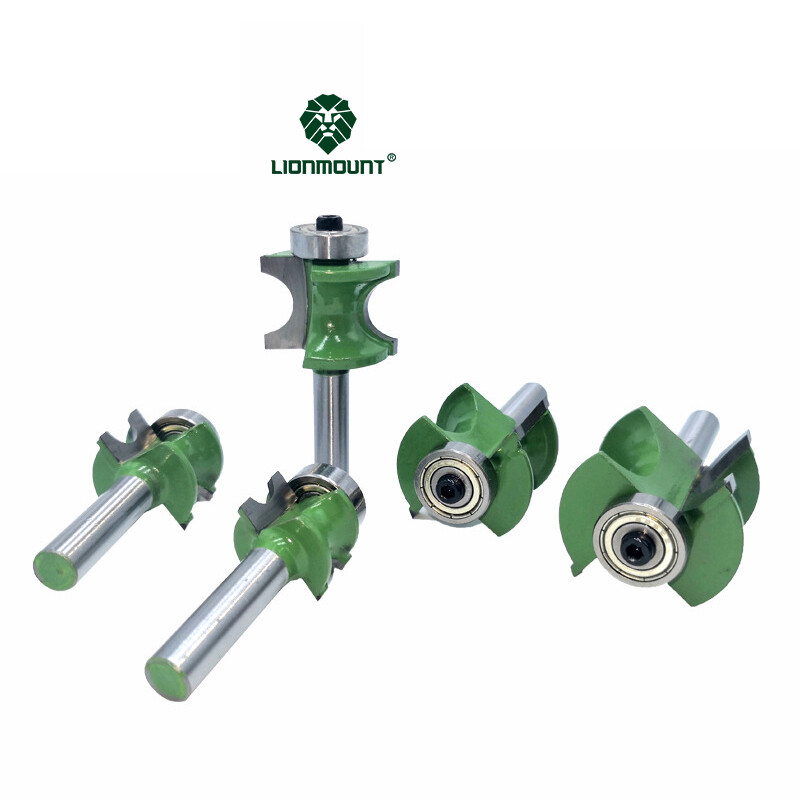 8mm Shank Bullnose Router Bit Set Bead Edge Moulding Profile Dowels ...