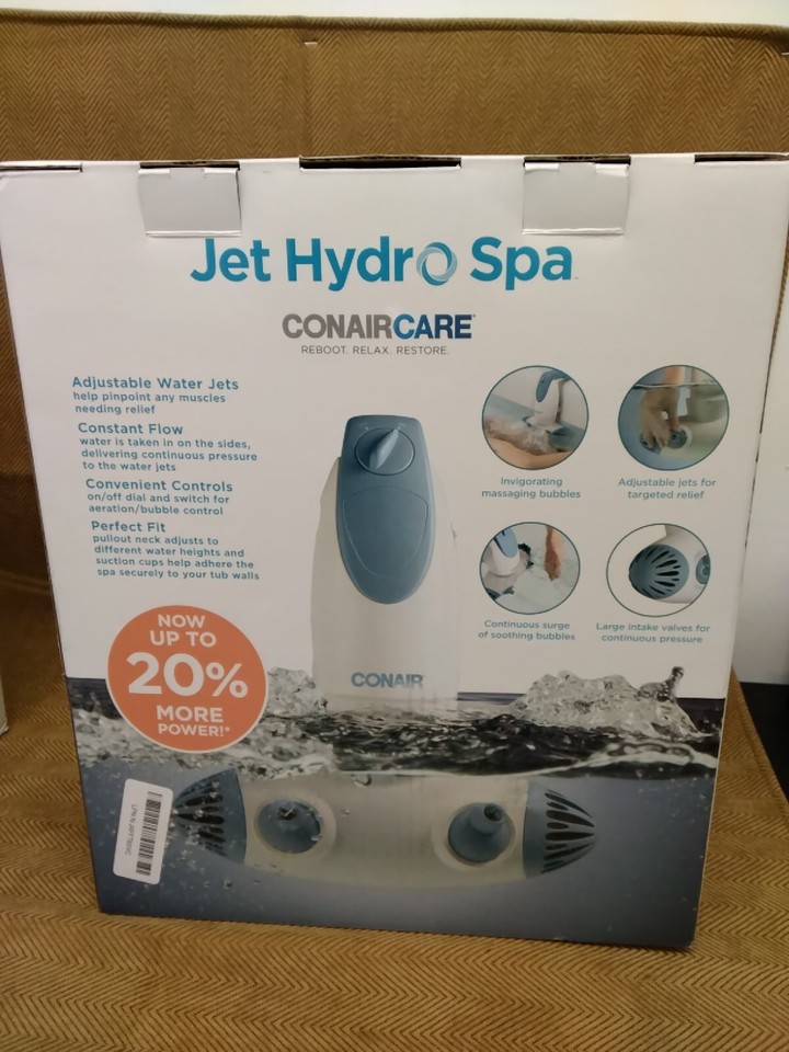 Conair Jet Hydro Spa Portable Bath Spa with Dual Hydro Jets Massage | eBay