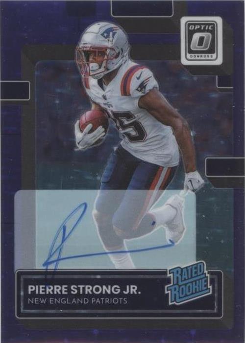 2022 Panini Donruss Optic - Rated Rookie Pierre Strong Jr. #241 Purple ...