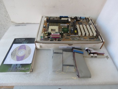 ASUS A7A133 ATX MOTHER BOARD CPU SOCKET 462, 1 AGP, 5 PCI, 1 AMR SLOT 3 ...