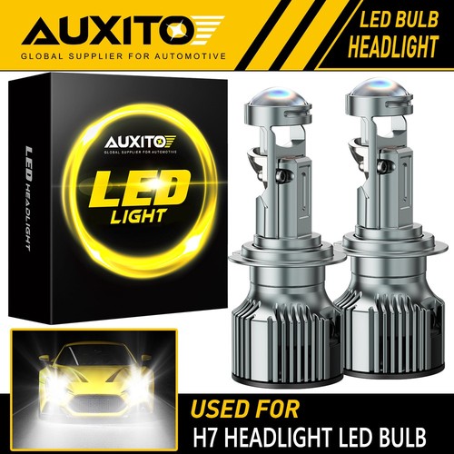 2-20PC AUXITO H7 LED Headlight Bulb Kit High/Low Beam 6500K Super White ...