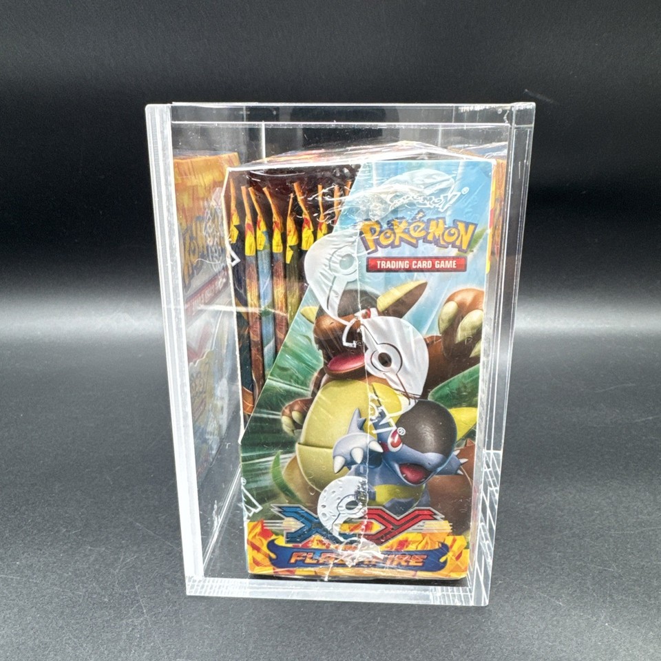 2014 Pokémon XY Flashfire Booster Box Sealed with Acrylic Case | eBay