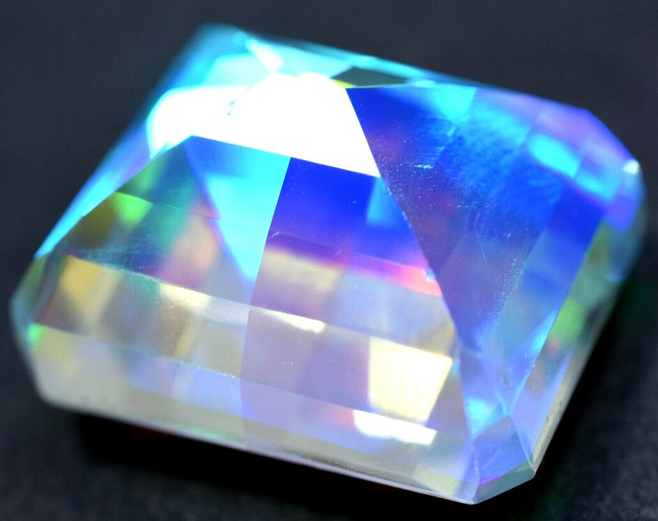 60.95 Ct Natural Rainbow Color Mystic Quartz GGL Certified Untreated ...