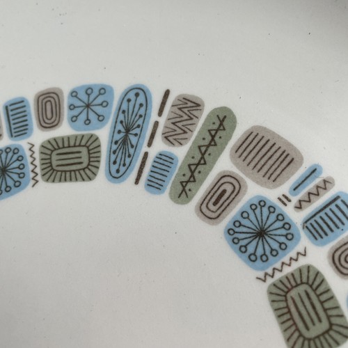 Vintage Canonsburg Temporama 10” Dinner Plate- MCM, Atomic/Space Age ...