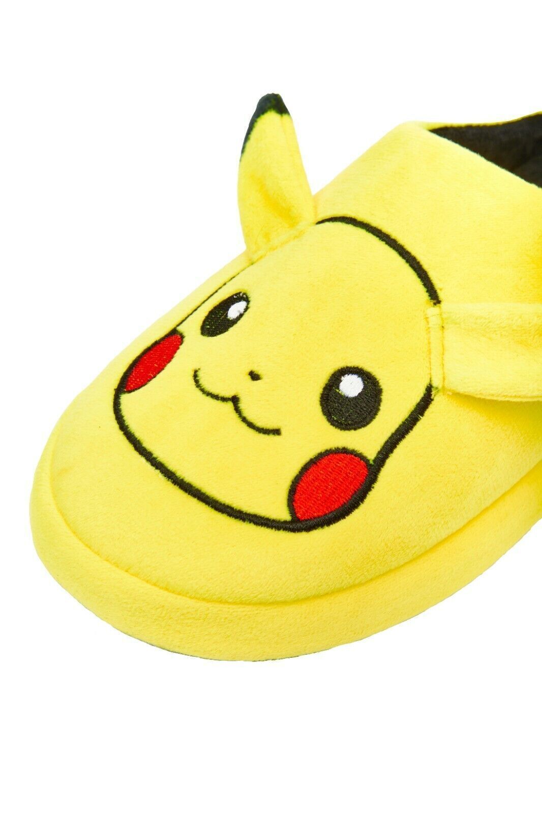 Mens Boys Pokemon Slippers Pikachu Slip On Yellow Mule Girls Size 3 ...