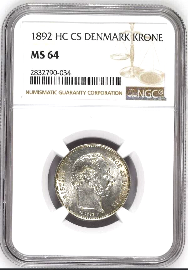 🔥 SUPERB 1892 HC CS Denmark Krone NGC MS 64 🔥 | eBay