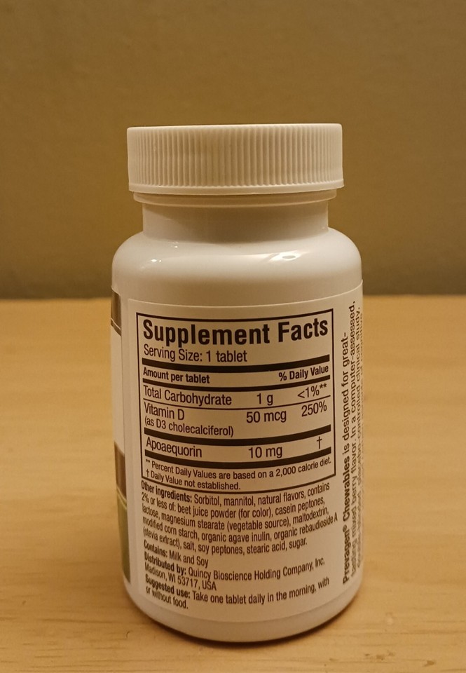 Prevagen Regular Strength 10mg Improves Memory Brain 30pcs Mixed Berry ...